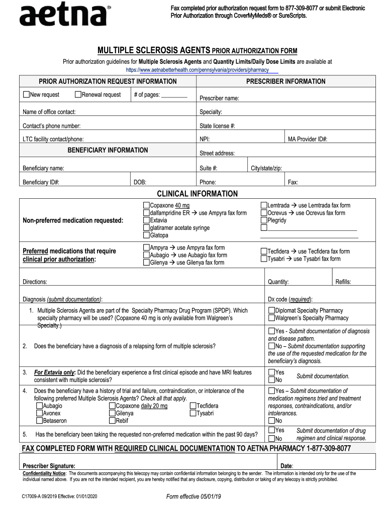 Fillable Online Electronic Prior Authorization for Faster Approvals ...