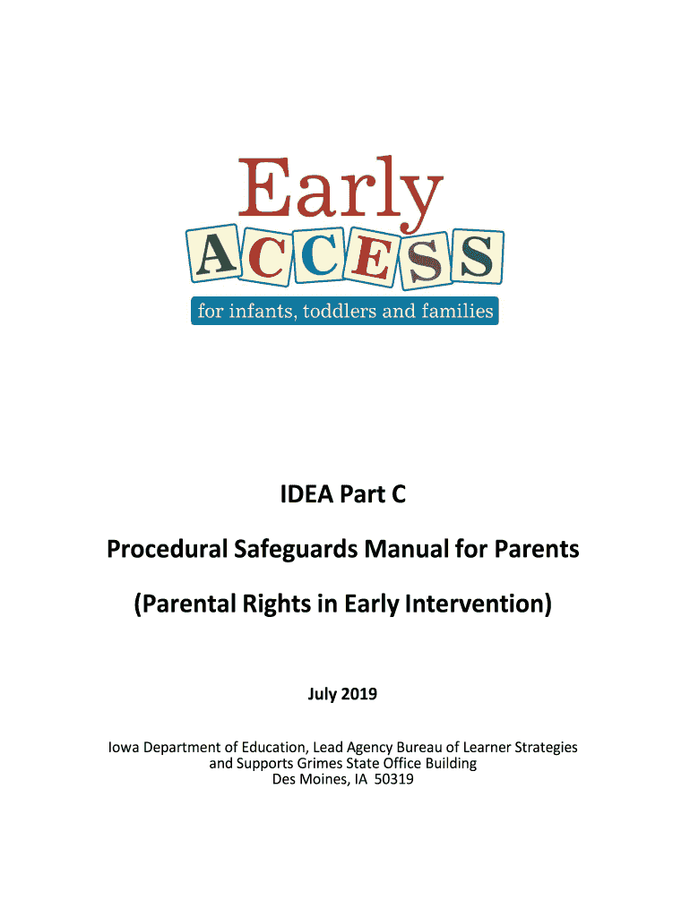 Fillable Online Early ACCESS (Part C) Procedural Safeguards Manual for ...