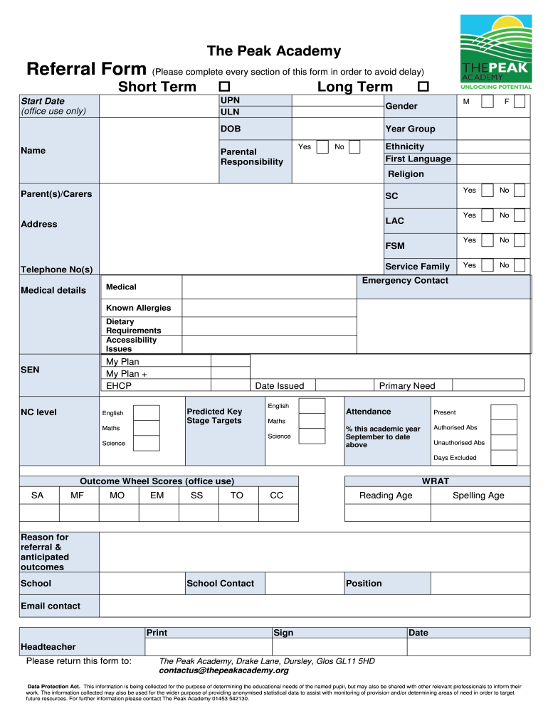 Fillable Online Initial Referral Form - Learn with us, grow with us ...