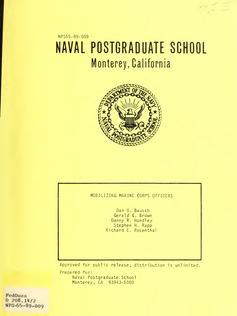 Fillable Online Optimizing United States Marine Corps enlisted ...