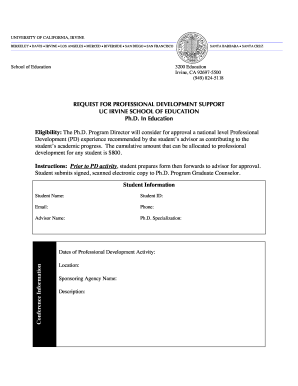 Fillable Online SoE Professional Development Request Form Fax Email ...