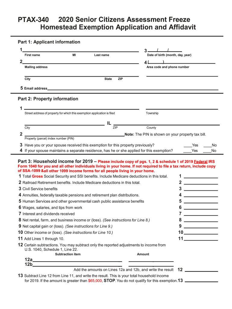 Fillable Online PTAX-329 Certificate of Status-Senior Citizens ...
