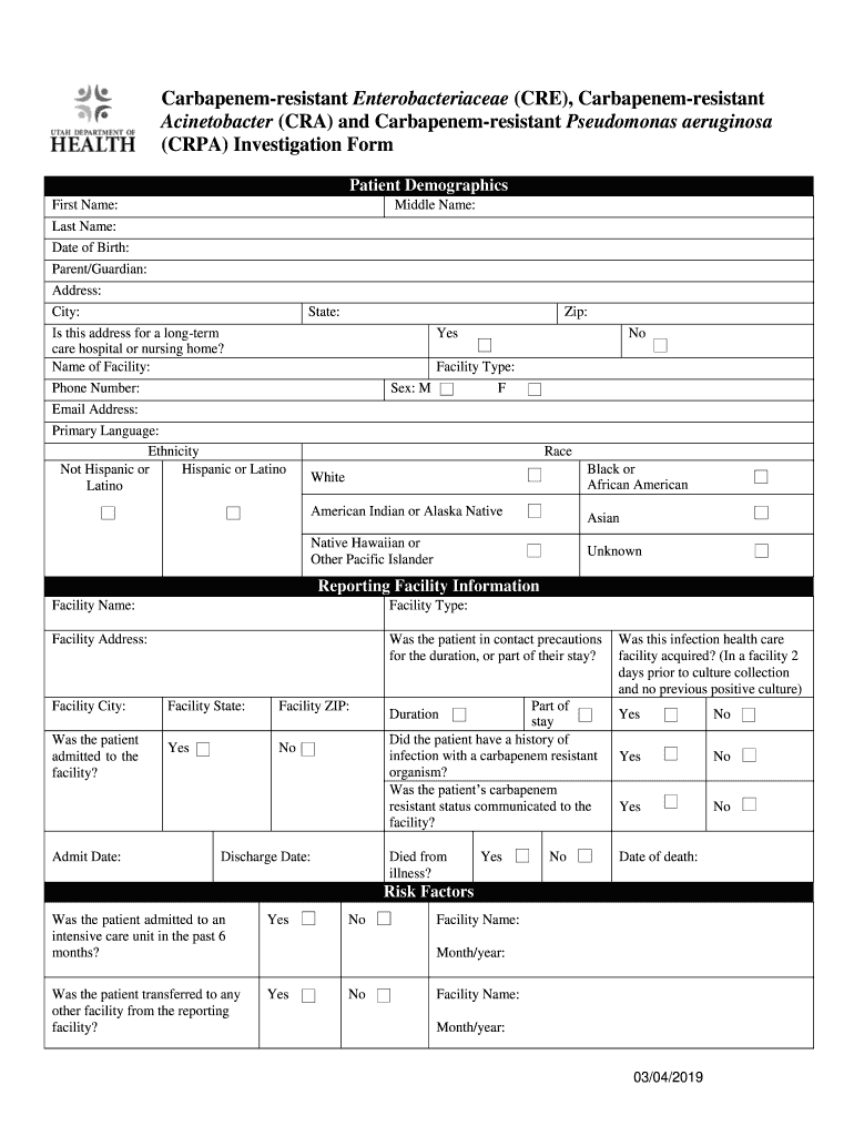 Fillable Online CRO Report Form Fax Email Print - pdfFiller
