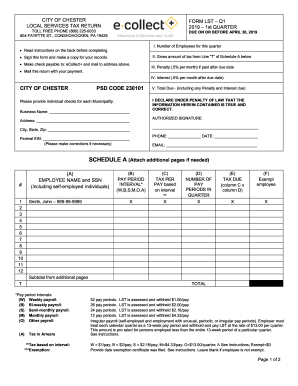 Fillable Online FORM LST Q1 Fax Email Print - pdfFiller