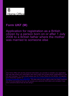 Fillable Online Form UKF Application for registration as a British ...