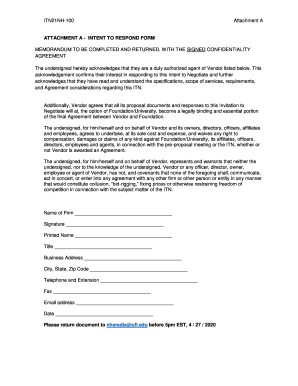 Fillable Online Drafting Preliminary Agreements, Including ...