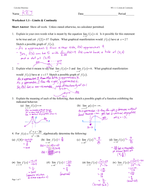 Fillable Online Calculus Derivatives Worksheet With Answers Totally ...