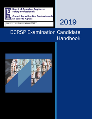 Fillable Online BCRSP Examination Candidate Handbook - Pearson VUE Fax ...