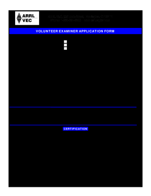 Fillable Online ARRL VE Application Form and OpenManualzz Fax Email ...