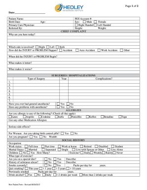 Fillable Online IBJD Patient Medical History Fax Email Print - pdfFiller
