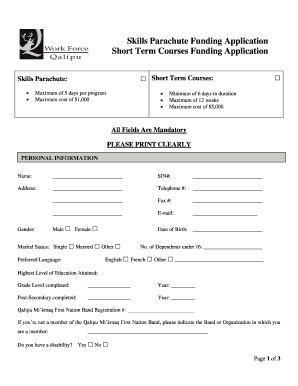 Fillable Online Download the application form - Qalipu Mi'kmaq - First ...