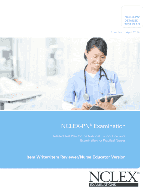 Fillable Online ncsbn NCLEX-PN Examination Fax Email Print - pdfFiller