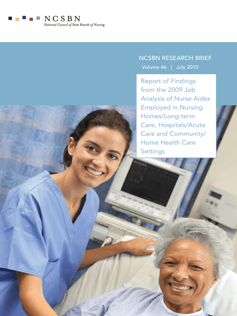 Fillable Online Analysis of Nurse Aides Fax Email Print - pdfFiller