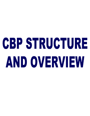 Fillable Online CBP STRUCTURE Fax Email Print - pdfFiller