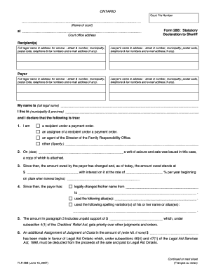 Fillable Online ontariocourtforms on ONTARIO Form 28B: Statutory ...