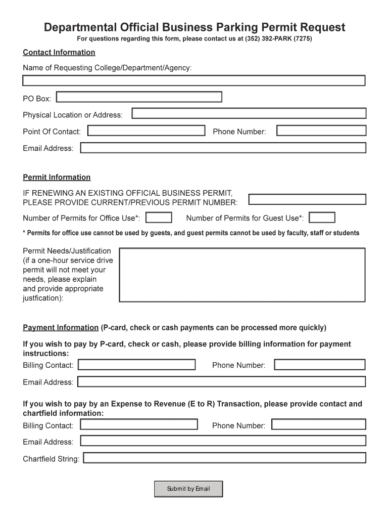 Fillable Online 2014-15 Official Business Permit Order Form ...