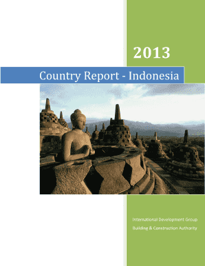Fillable Online Country Report - Indonesia Fax Email Print - pdfFiller