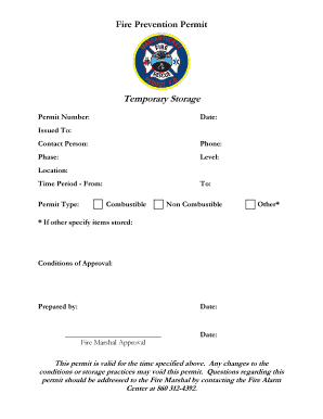 Fillable Online Temporary Storage bApplicationb Fax Email Print - pdfFiller