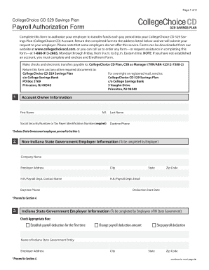 Fillable Online CollegeChoice CD 529 Savings Plan Fax Email Print - pdfFiller