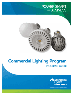 Fillable Online hydro mb Commercial Lighting Program Program Guide - Manitoba Hydro - hydro mb ...