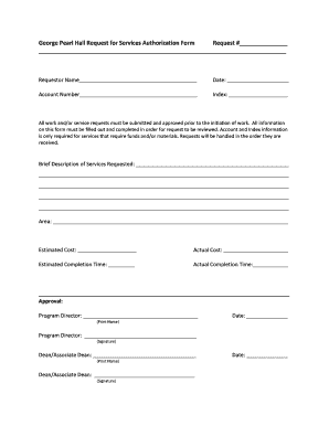 Fillable Online saap unm George Pearl Hall Request for Services ...