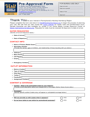 Fillable Online media visithersheyharrisburg Pre-Approval Form - Media - Hershey Harrisburg ...