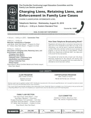 Fillable Online familylawfla Charging Liens, Retaining Liens, and ...