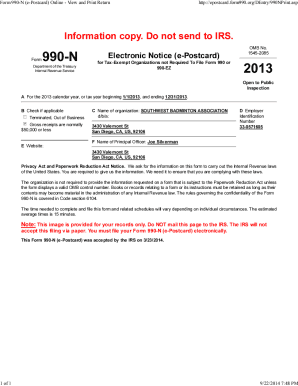 Fillable Online www.irs.govcharities-non-profitsnew-form-990-nNew Form ...