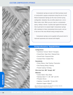 Fillable Online Compression springs are open-coil helical springs wound ...