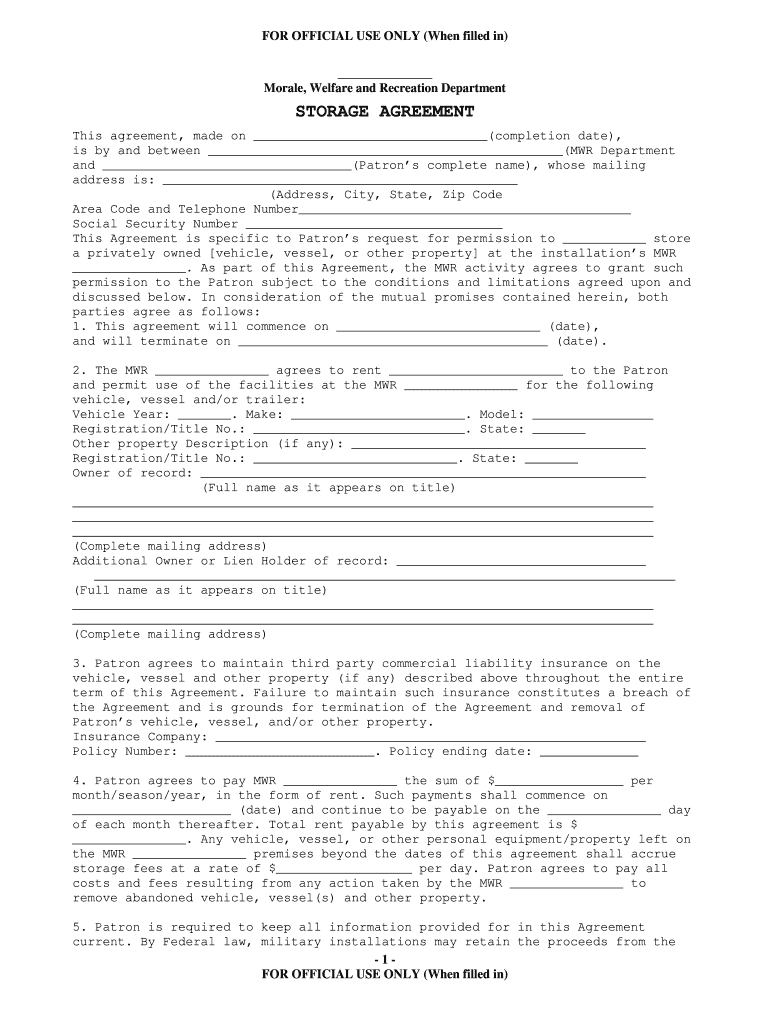 Fillable Online navymwr APPENDIX F - Navy MWR Fax Email Print - pdfFiller