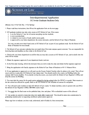 Fillable Online law uci Nonboalt form - UCI Law Fax Email Print - pdfFiller