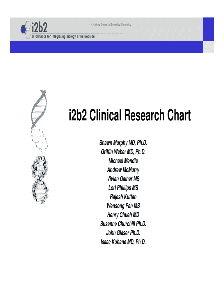 Fillable Online i2b2 I2b2 Clinical Research Chart Shawn Murphy MD, Ph.D ...