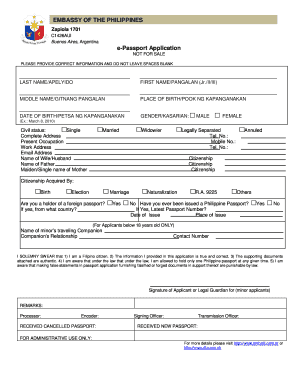 What Is E Passport In Philippines | pdfFiller