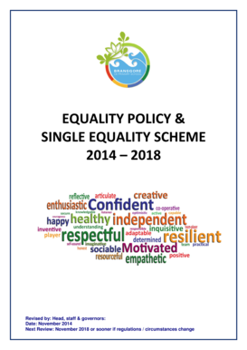 Fillable Online Equality Policy amp Single Equality Scheme - Bransgore ...