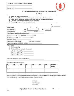 Fillable Online 1 Blood request formA4BOTHSIDEFinal Fax Email Print ...