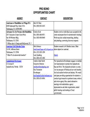 Fillable Online OPPORTUNITIES CHART Fax Email Print - pdfFiller
