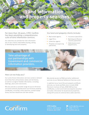 Fillable Online and property searches Fax Email Print - pdfFiller
