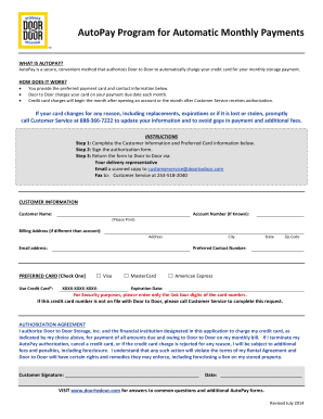 Fillable Online DTD EasyPay Agreement (00593981).DOC - Door to Door ...