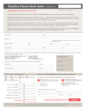 Fillable Online fiestabowl 13 TFB Suite Forms.indd Fax Email Print ...