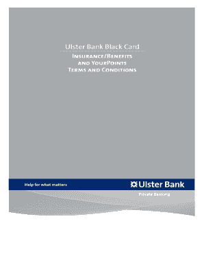 Fillable Online Ulster Bank Black Card Fax Email Print - pdfFiller