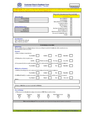 Fillable Online ehss Customer Feedback Form Rev. 01 - the Environment ...