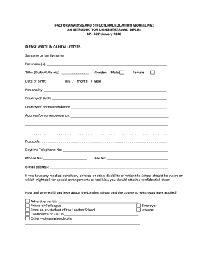 Fillable Online lshtm ac Title(Dr/Mr/Mrsetc) GenderMale Female - lshtm ac Fax Email Print ...
