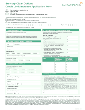 Fillable Online suncorp credit rating form Fax Email Print - pdfFiller