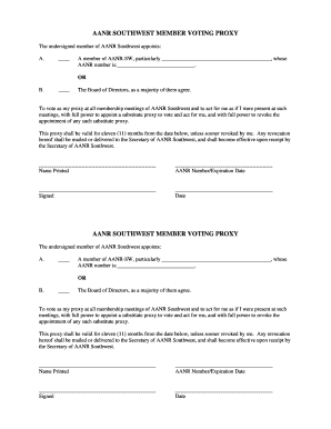 Fillable Online aanr-sw Proxy Form - AANR-SW - aanr-sw Fax Email Print ...