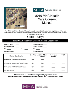 Fillable Online mtha Consent Manual Order Form - MHA - An Association ...