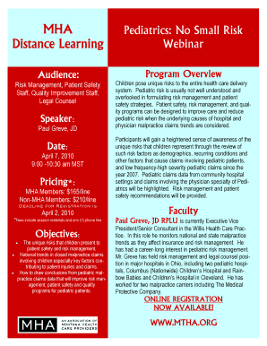 Fillable Online mtha Pediatrics No Small Risk - mtha Fax Email Print ...