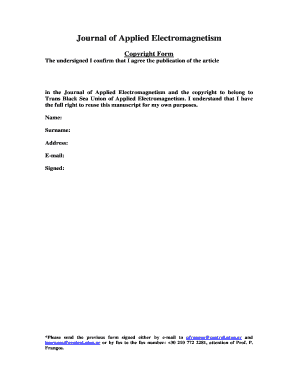 Fillable Online copyright JAE Fax Email Print - pdfFiller