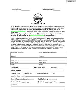 Fillable Online A permit application and waiver form - City of Syracuse ...