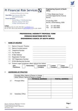 Fillable Online Proposal Form - ECSA Fax Email Print - pdfFiller