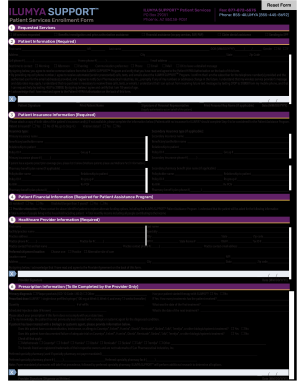 Fillable Online ILUMYA SUPPORT Patient Services Fax Email Print - pdfFiller